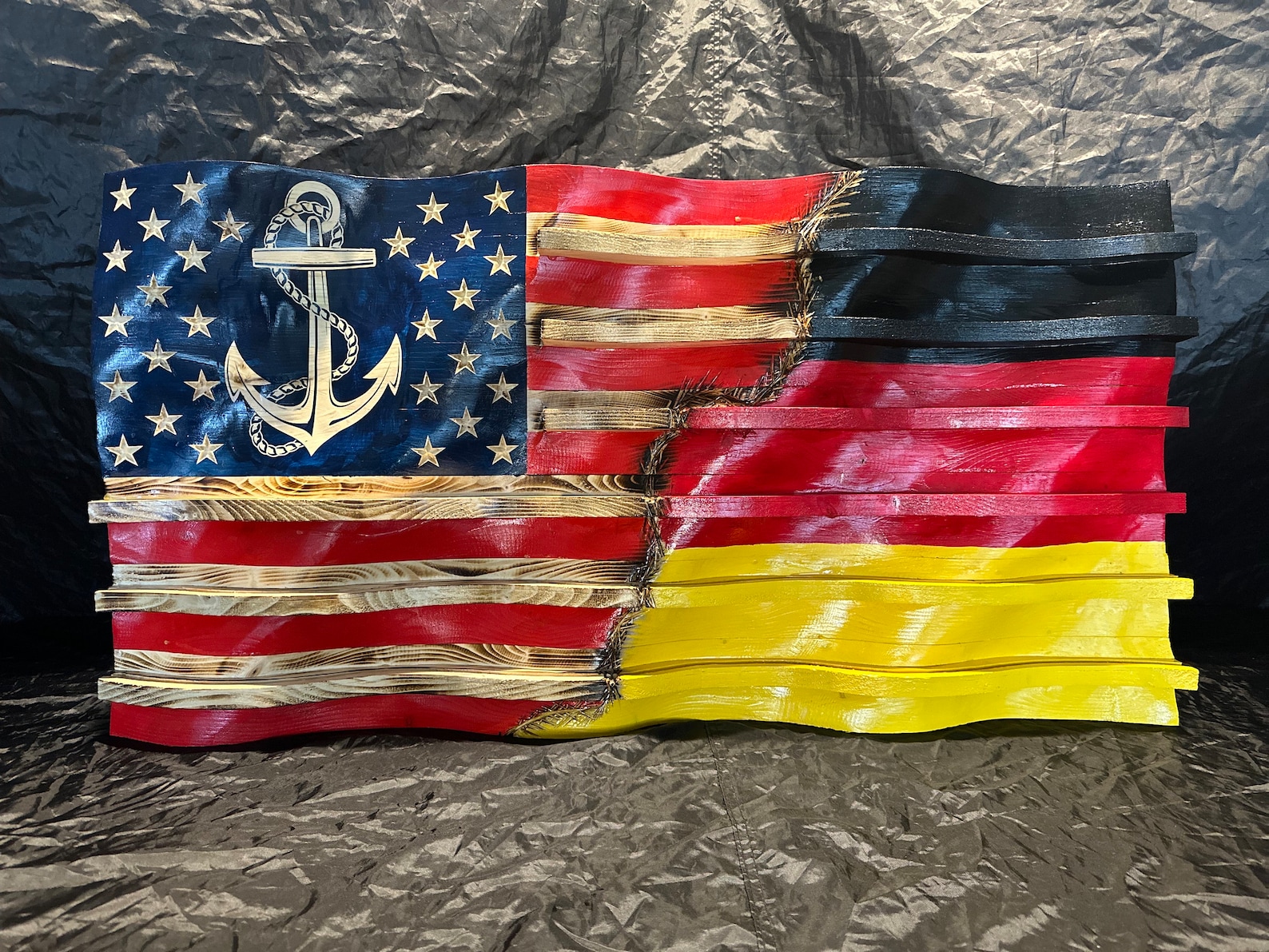 Challenge Coin Display, Waving Flag, Handmade, Challenge Coin Holder - Etsy