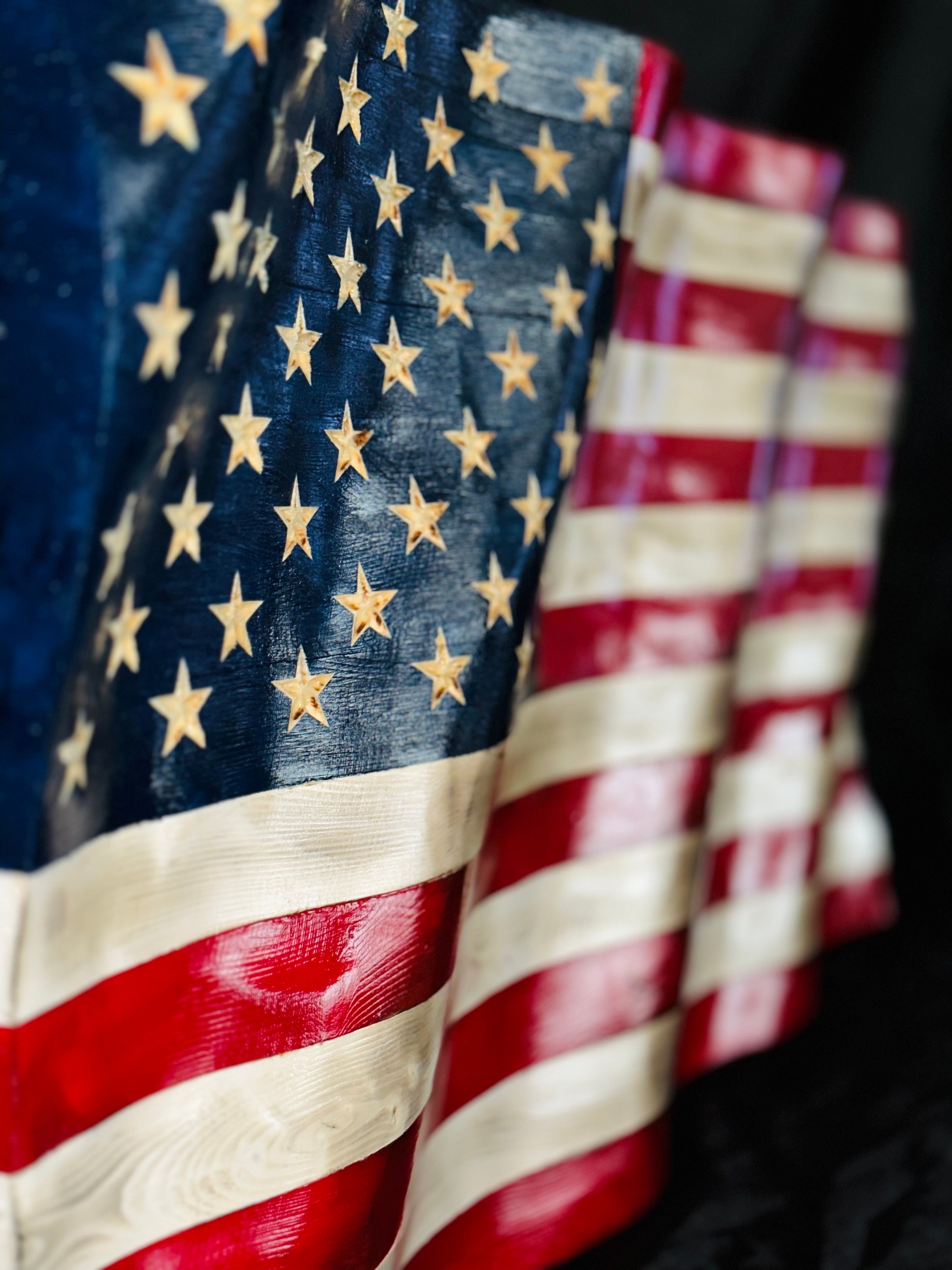 Wooden Waving Flag - Etsy