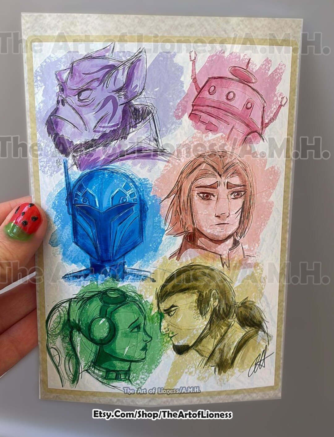 Rebel Sketches - Illustrative Print - Etsy