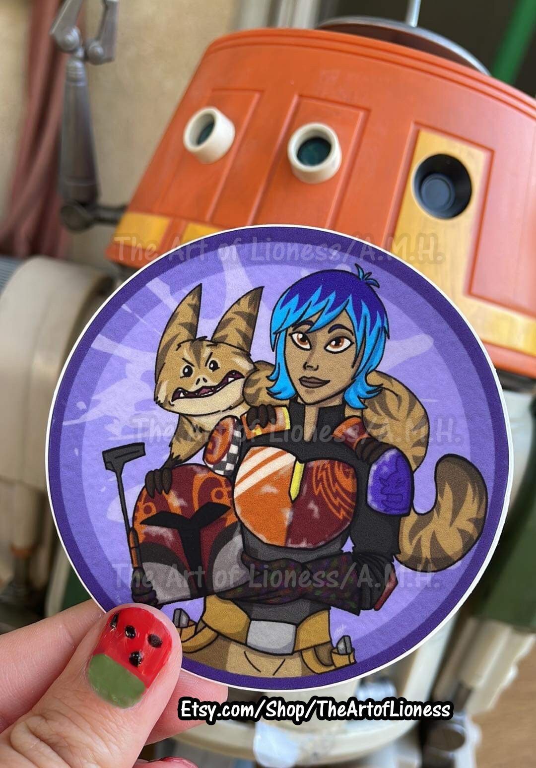 Rebel Artist & Space Kitty Sticker - Etsy
