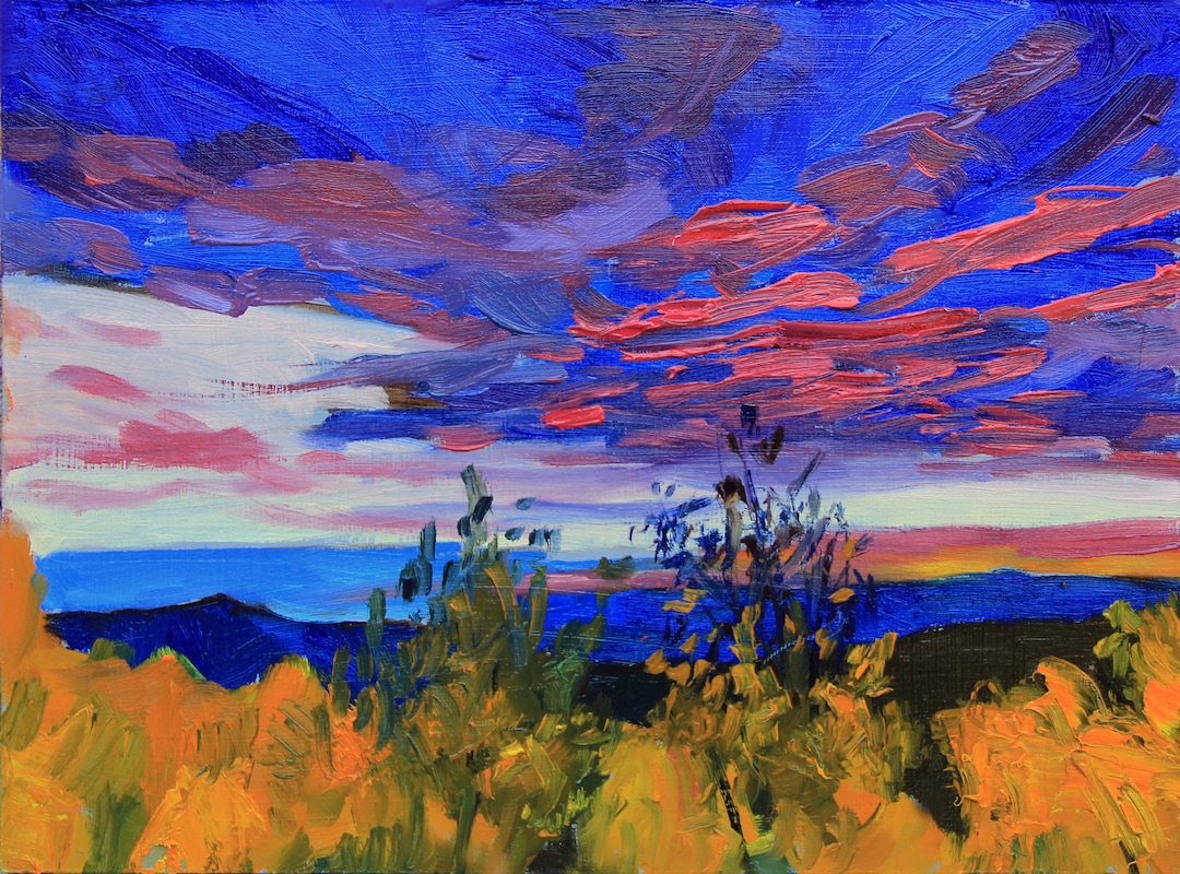 Santa Fe Fall Sunset - Canvas Print - New Mexico Landscape - Etsy