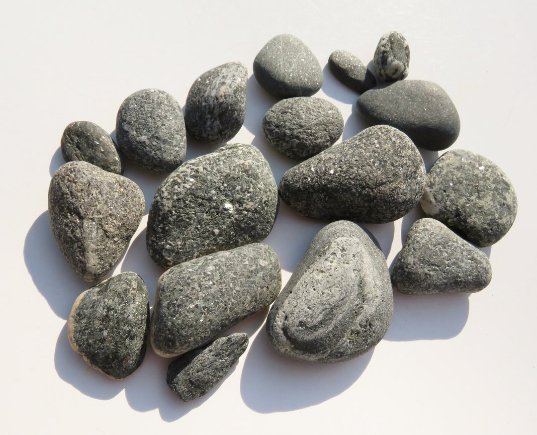Sparkly Lake Michigan Rocks, Pyrite, Biotite Minerals, Dark Grey Rocks ...