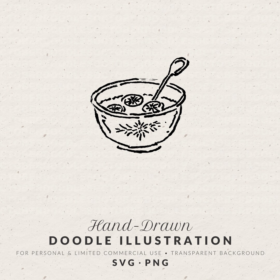 Wedding Doodle Clipart: Hand Drawn Icons and Punch Bowl Art - Etsy