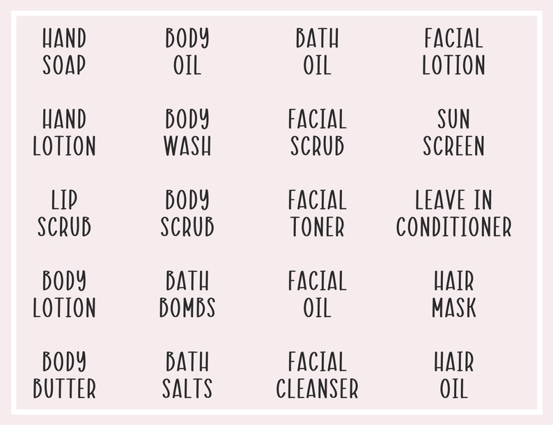 Rustic Toiletry Labels SVG Bundle Cosmetic Labels SVG - Etsy