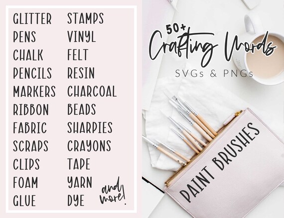 Rustic Craft Room Labels SVG Bundle Craft Room SVG | Etsy