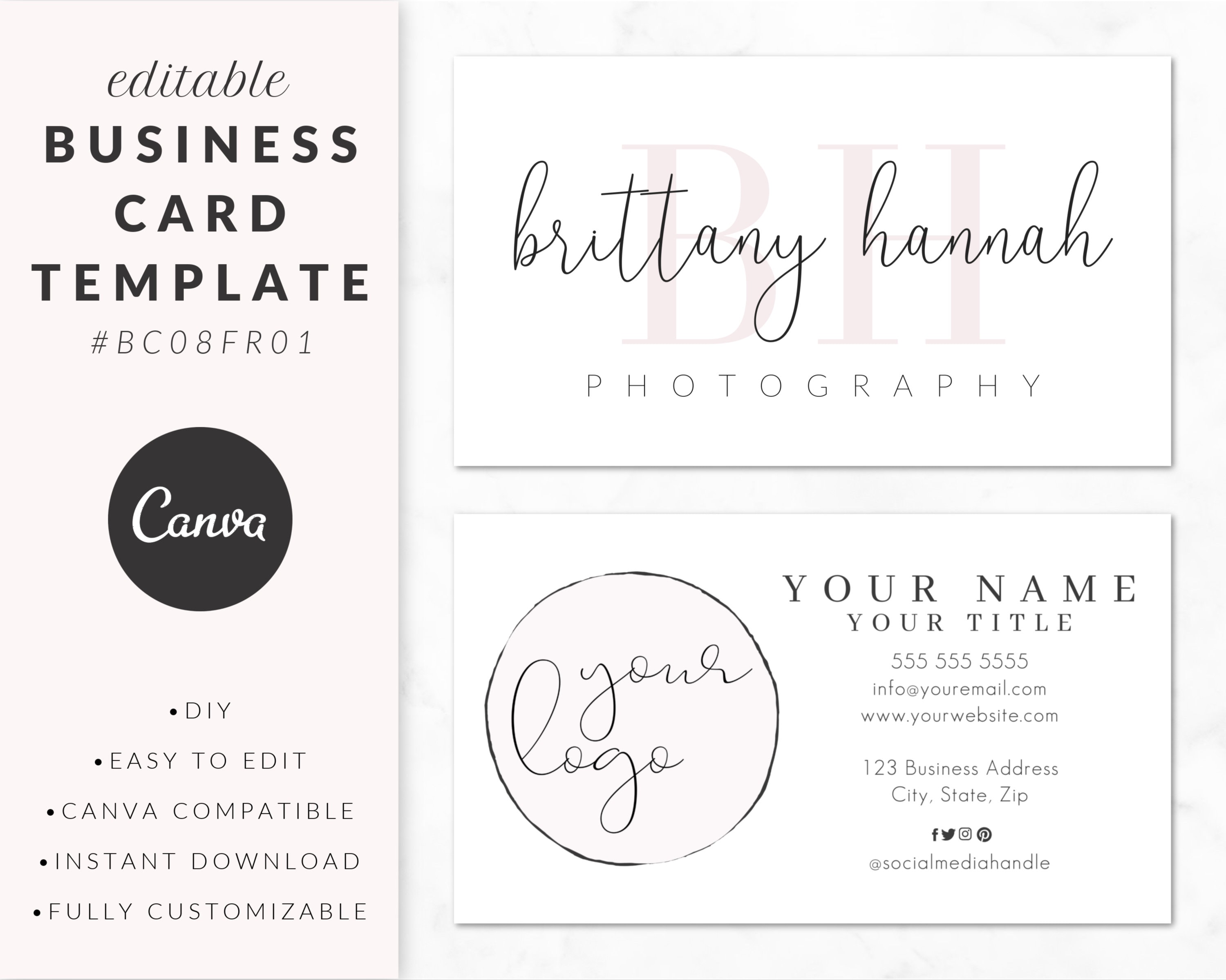 Etsy Business Card Fonts