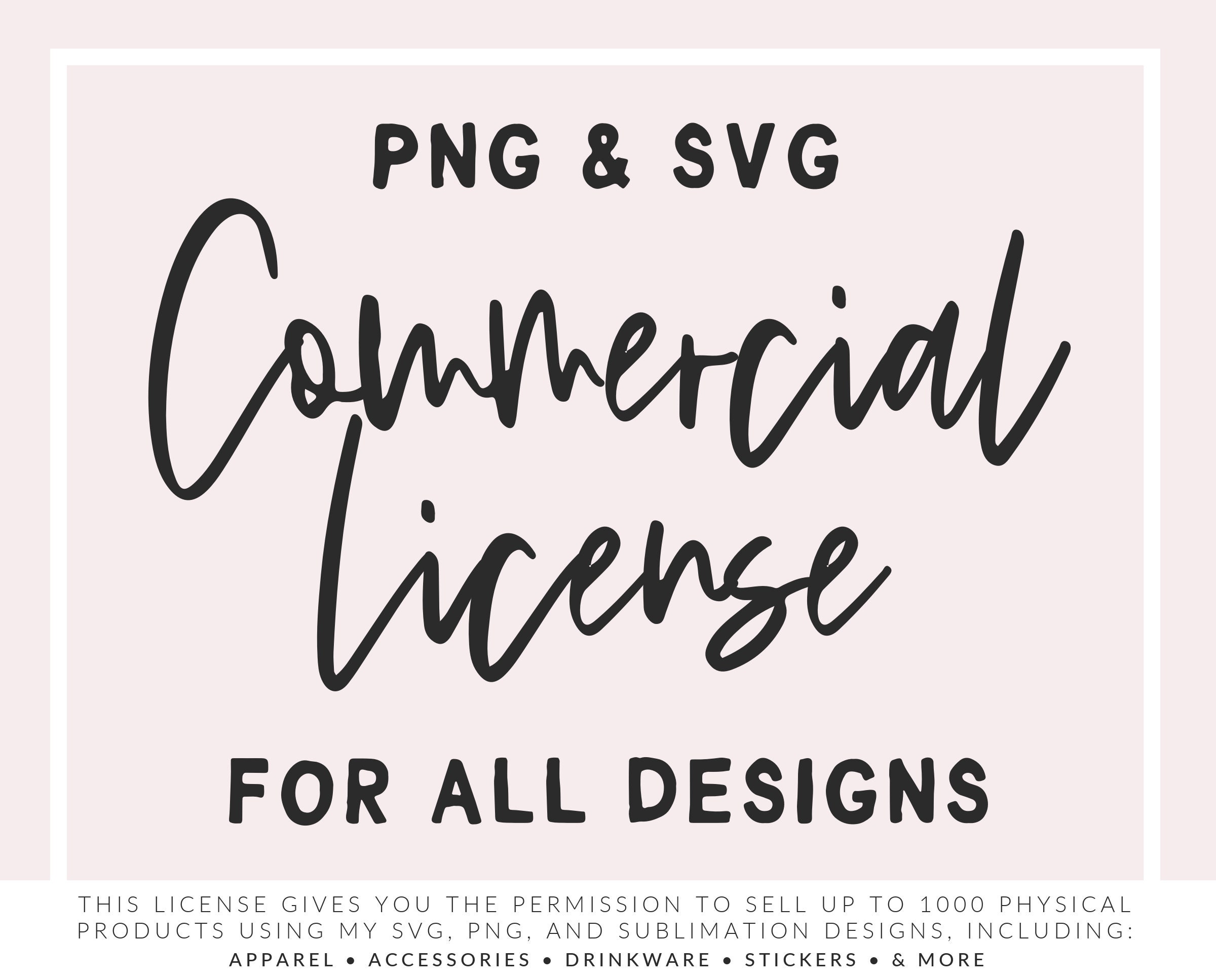 Extended Commercial License Add-on for SVG, PNG, & Clipart for ALL ...