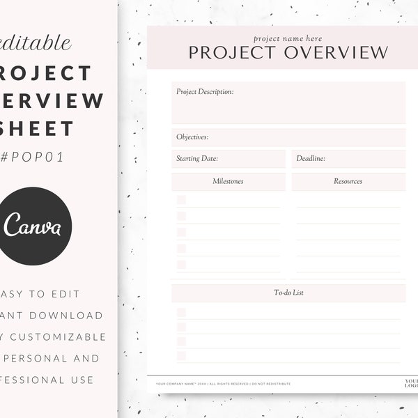 Project Overview Template - Etsy