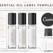 10ml 5ml Essential Oil Roll-on Label Template for Canva, Roller Ball ...