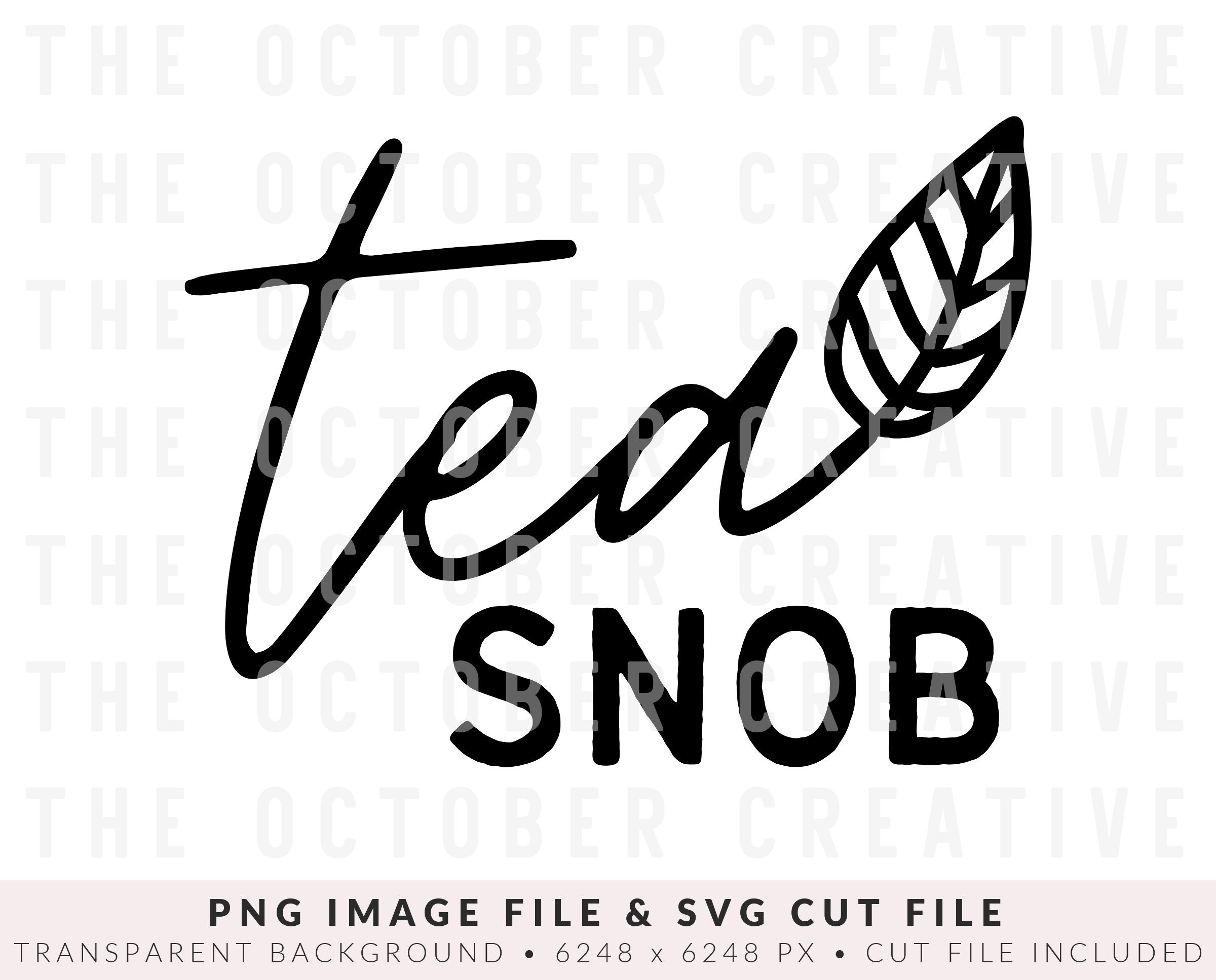 Tea Snob SVG PNG Tea Lover Svg Boho Svg Caffeine Svg Retro | Etsy