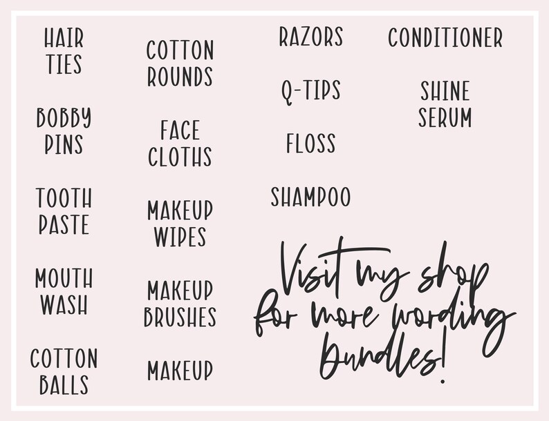 Rustic Toiletry Labels SVG Bundle Cosmetic Labels SVG - Etsy
