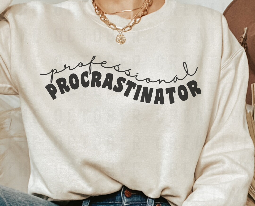 Professional Procrastinator SVG PNG, Funny Svg, Boho Svg, Retro Svg ...