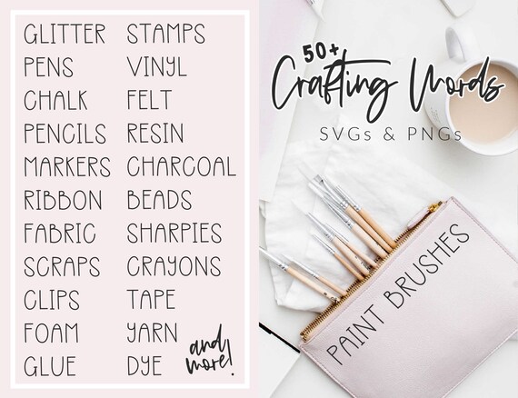 Rustic Craft Room Labels SVG Bundle Craft Room SVG - Etsy