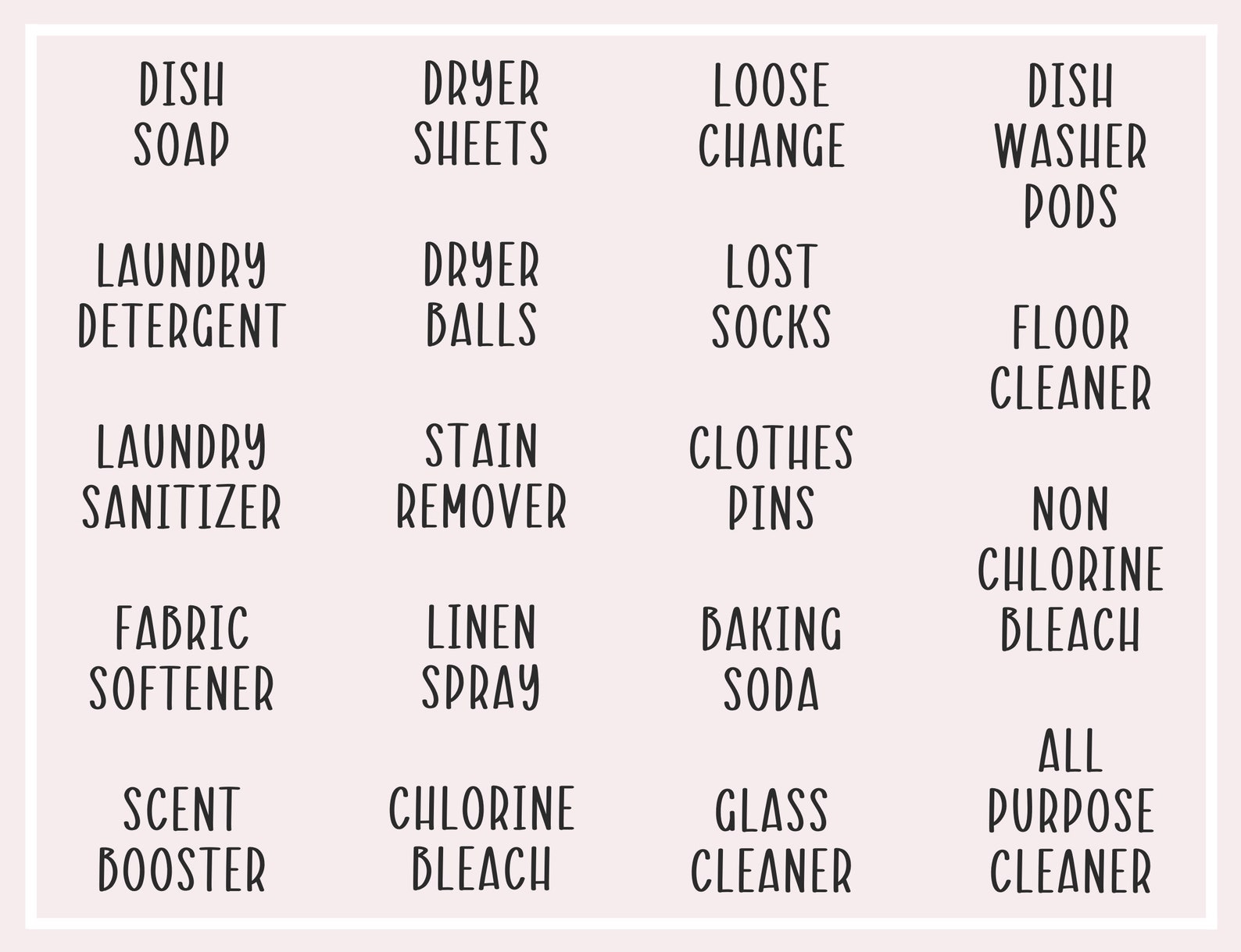 Rustic Household Labels SVG Bundle Laundry Room Labels SVG - Etsy