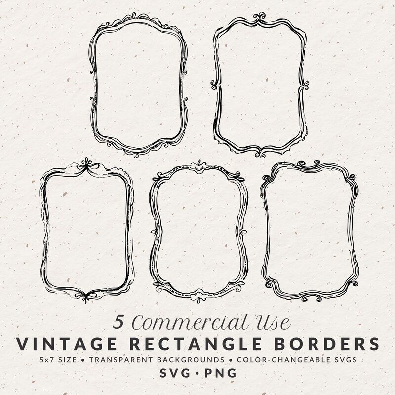 Clip Art Borders - Etsy