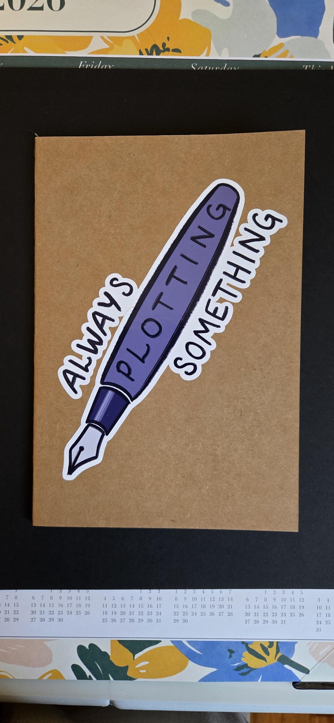 Blank Writing Journal - Always Plotting Something - Etsy