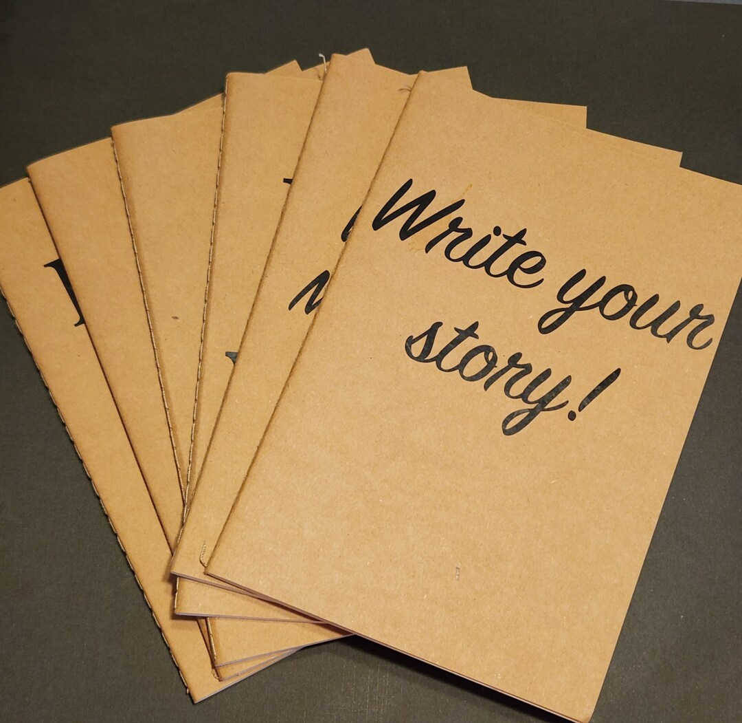 Blank Writing Journals - Kraft Lined Set - Etsy