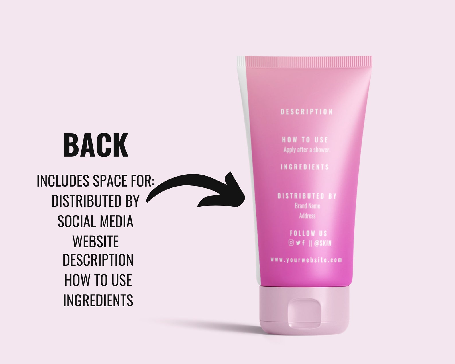 Skincare Label, Body Product Label, Body Lotion Label, Editable Body ...