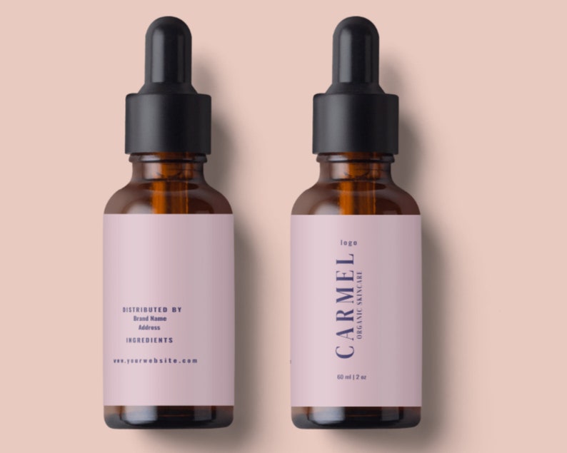 Modern Skin Care Product Label Template Pack, Editable Skincare Product ...