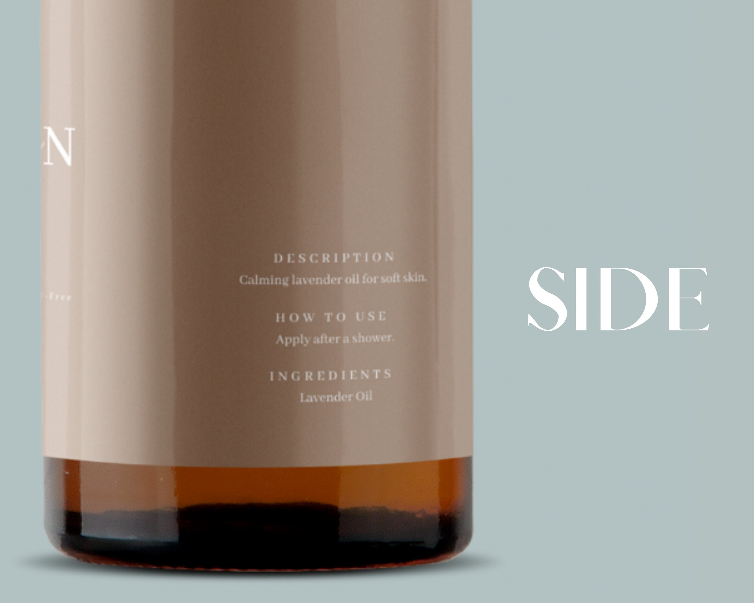 Skin Body Product Labelessential Oil Label Editable Serum - Etsy