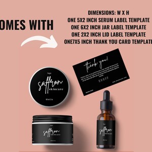 Skin Care Product Label Template Pack,skincare DIY Logo,editable ...