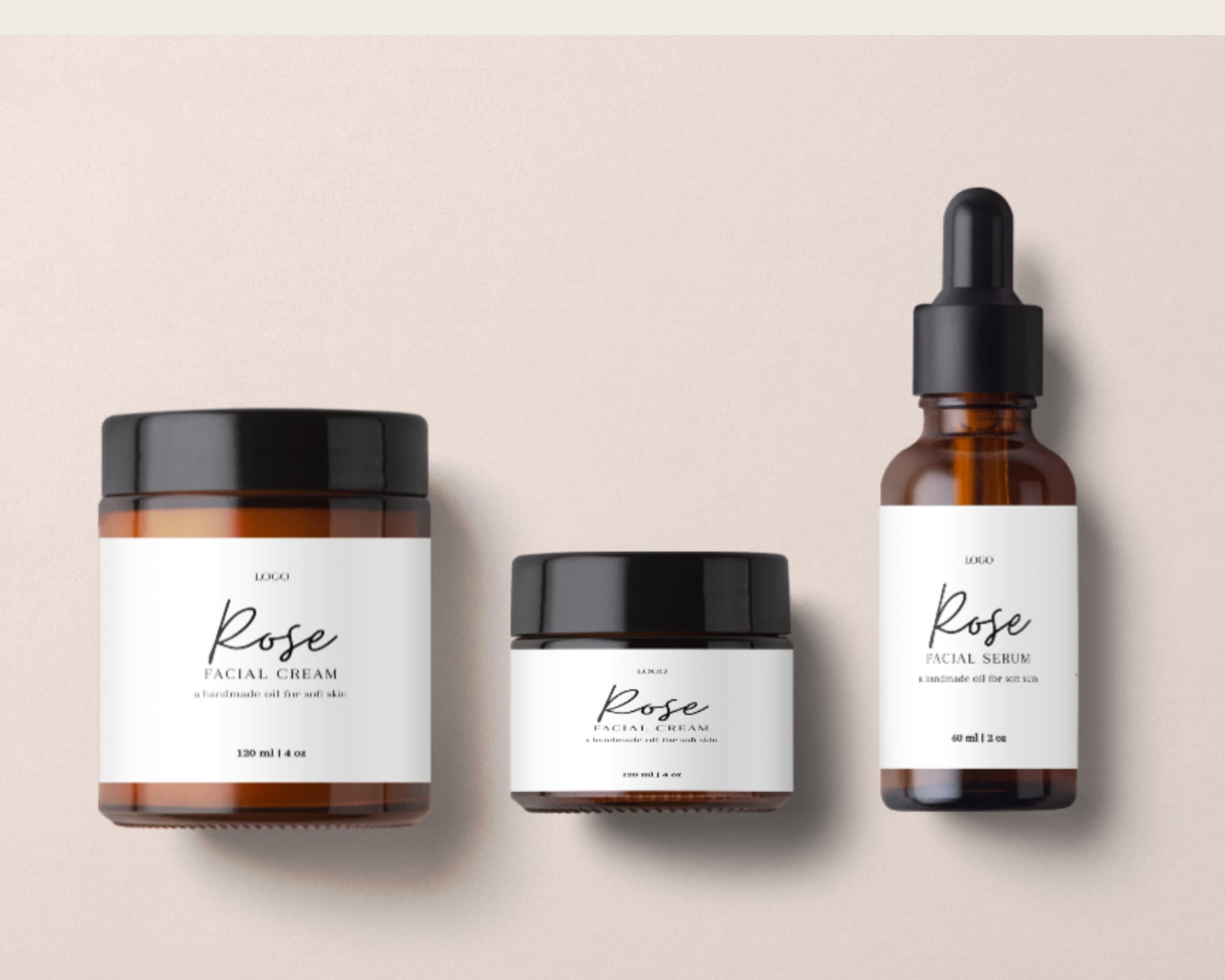 Skincare Product Label Template, Skin Care Editable Product Labels ...