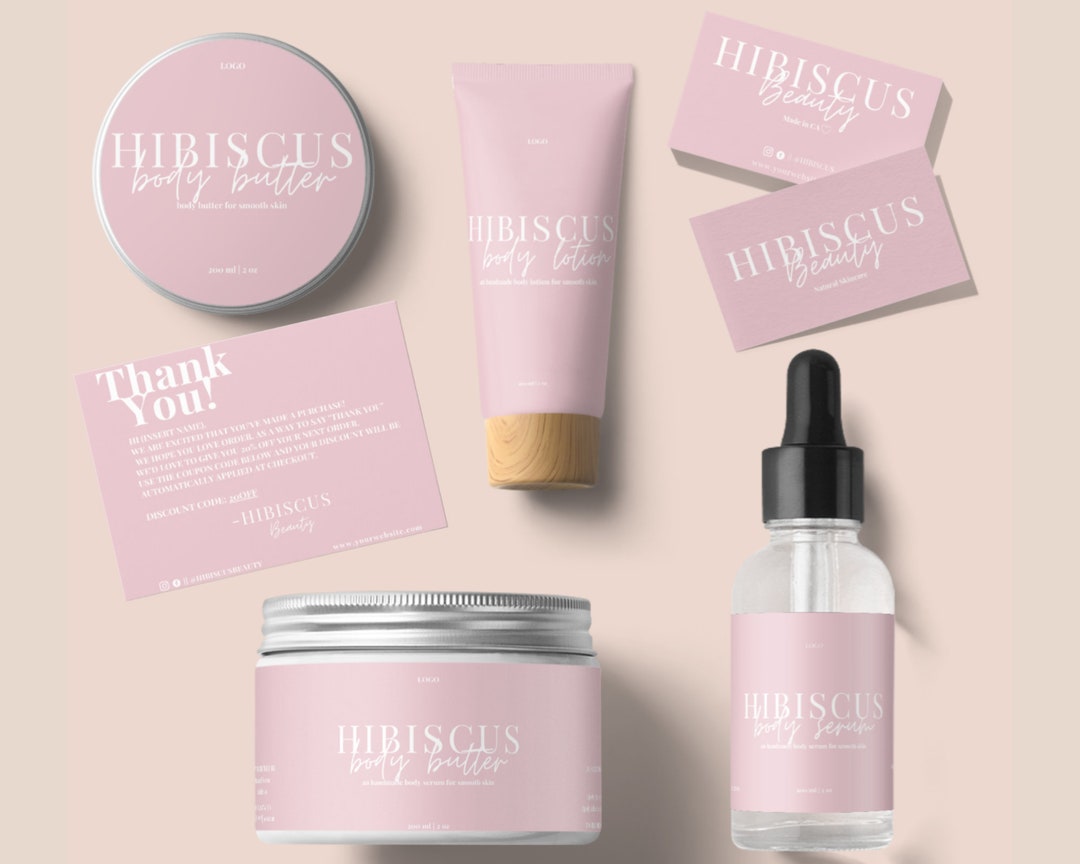 Skin Care Product Label Template,skincare DIY Logo,editable Skincare ...