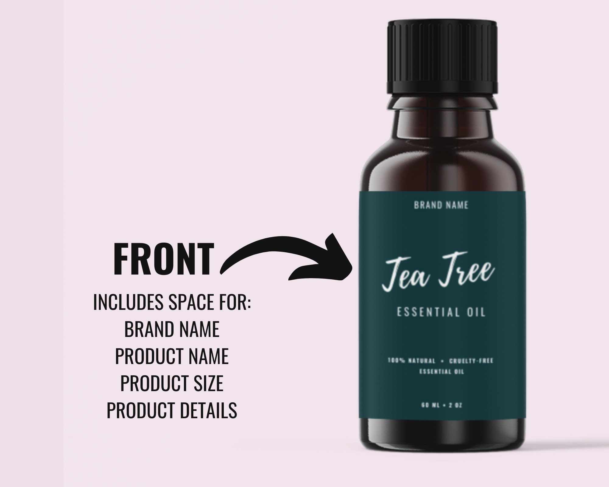 Essential Oil Label, Skincare Label, Body Product Label,editable Serum ...