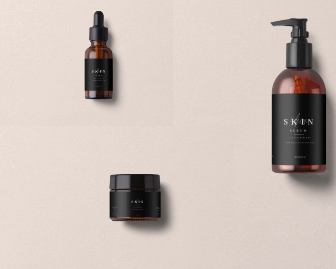 Skin Care Product Label Template,skincare DIY Logo,editable Skincare ...