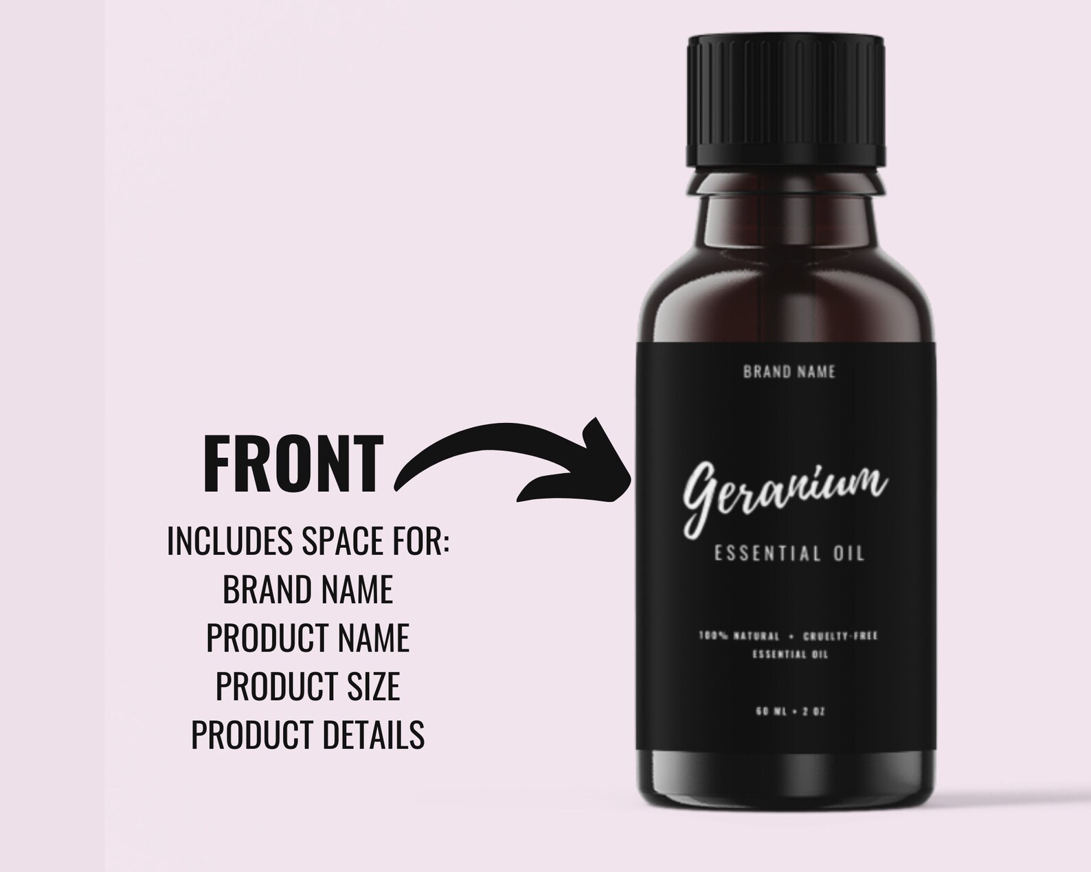 Essential Oil Label, Skincare Label, Body Product Label,editable Serum ...