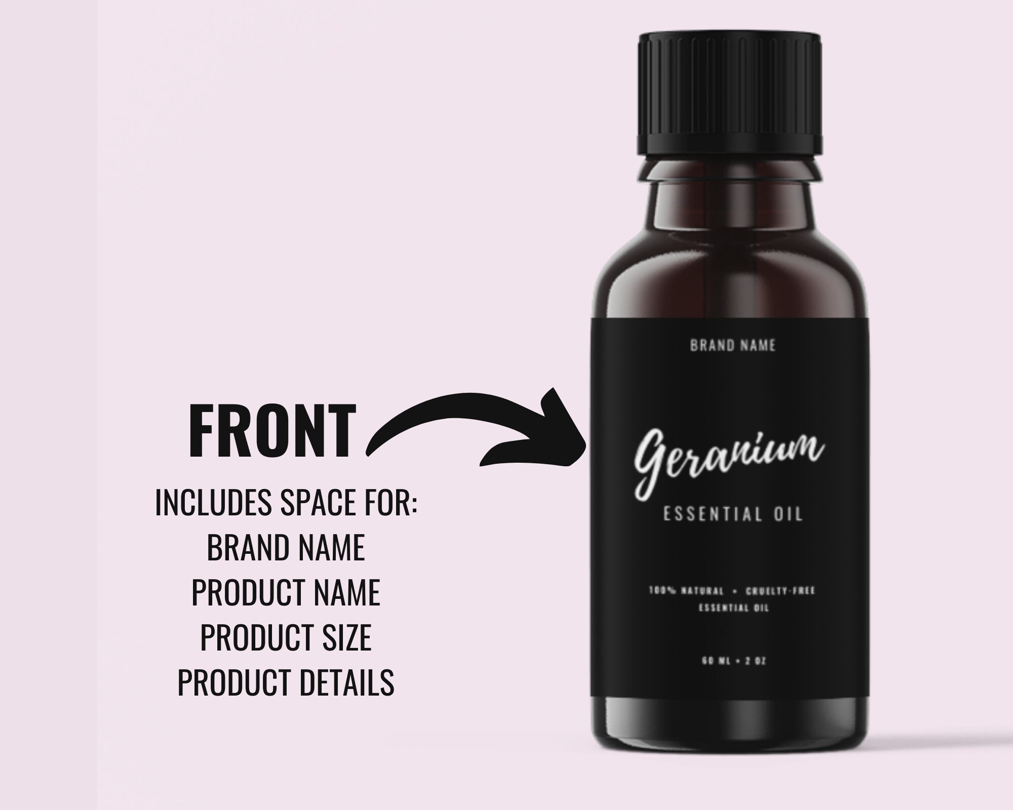 Essential Oil Label, Skincare Label, Body Product Label,editable Serum ...