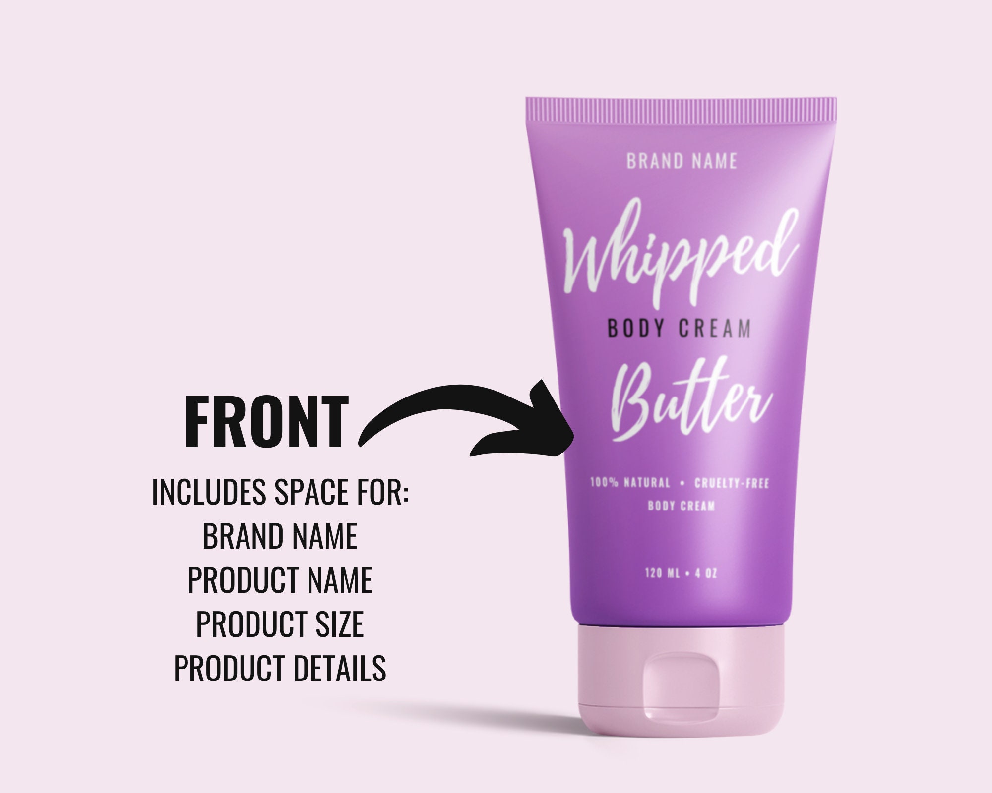 Skincare Label, Body Lotion Label, Editable Body Cream Label,product ...