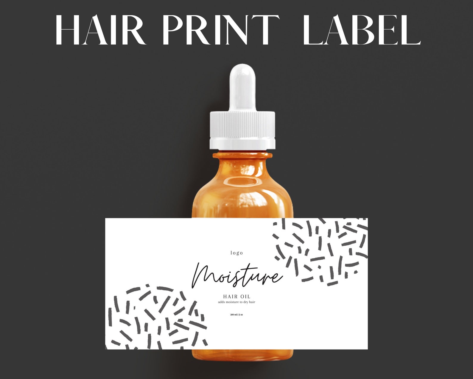Hair Growth Oil Label, Skincare Product Labels,product Label Template ...