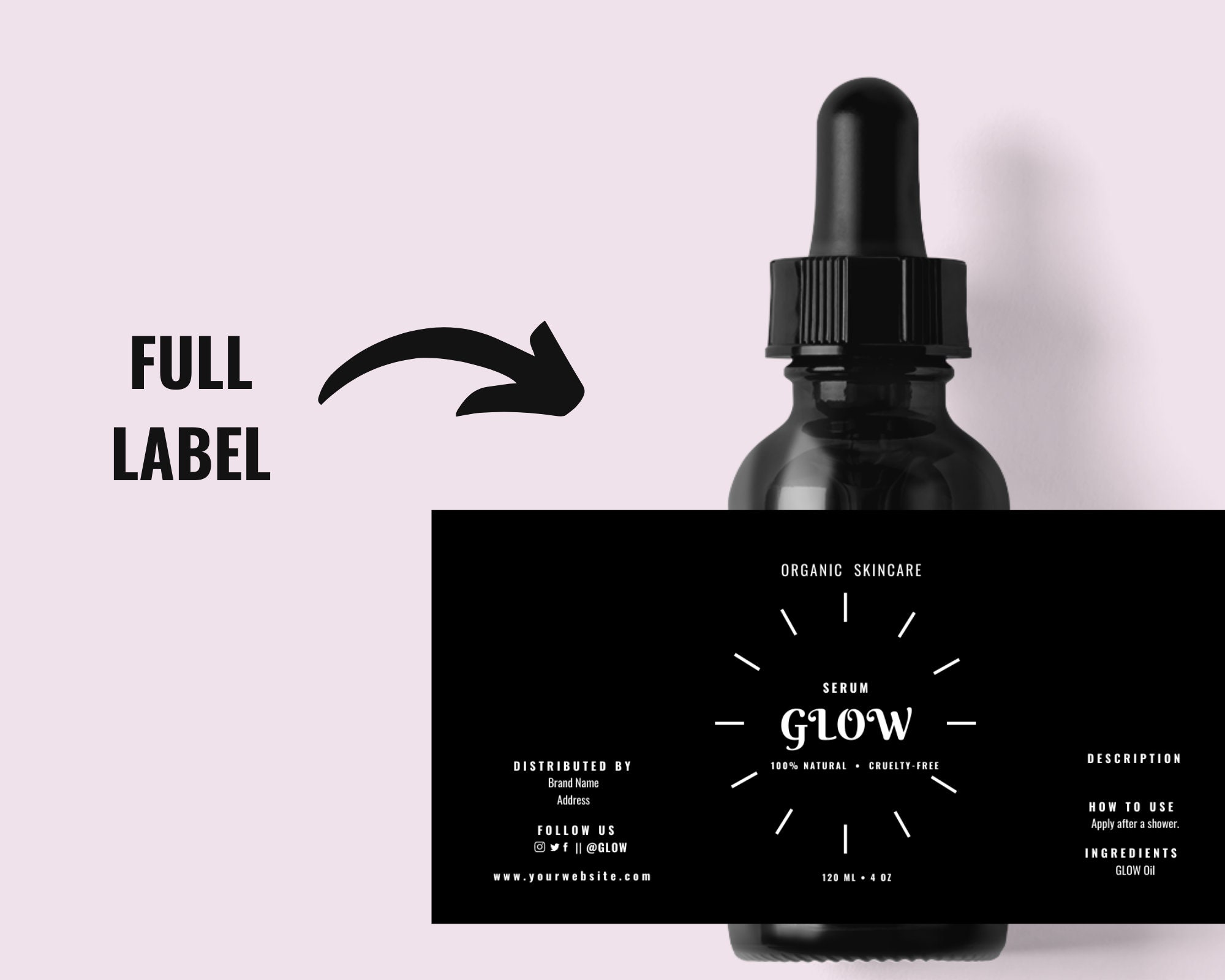 Skincare Product Label Label for Bottle Essential Oil Label - Etsy