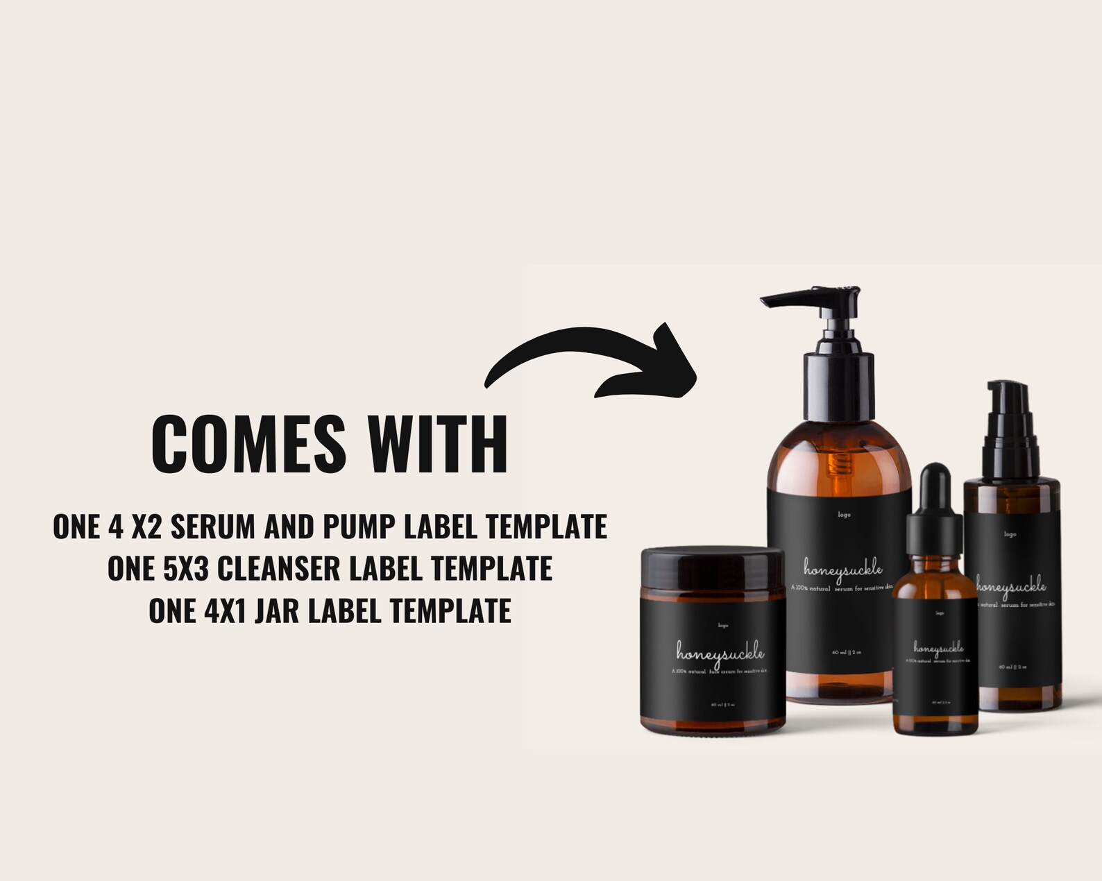 Skin Care Product Label Design, Skincare Labels, Hair Oil Label ...