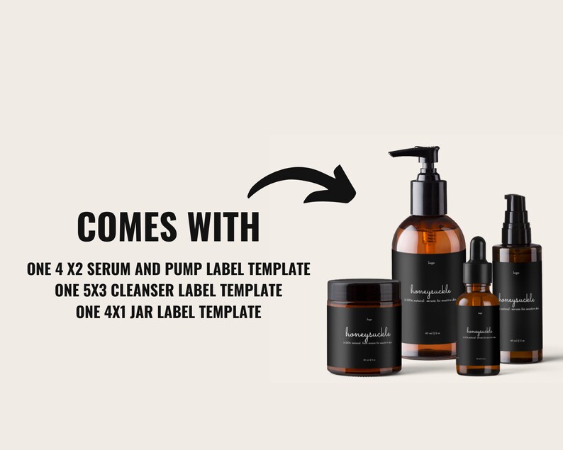 Skin Care Product Label Design, Skincare Labels, Hair Oil Label ...