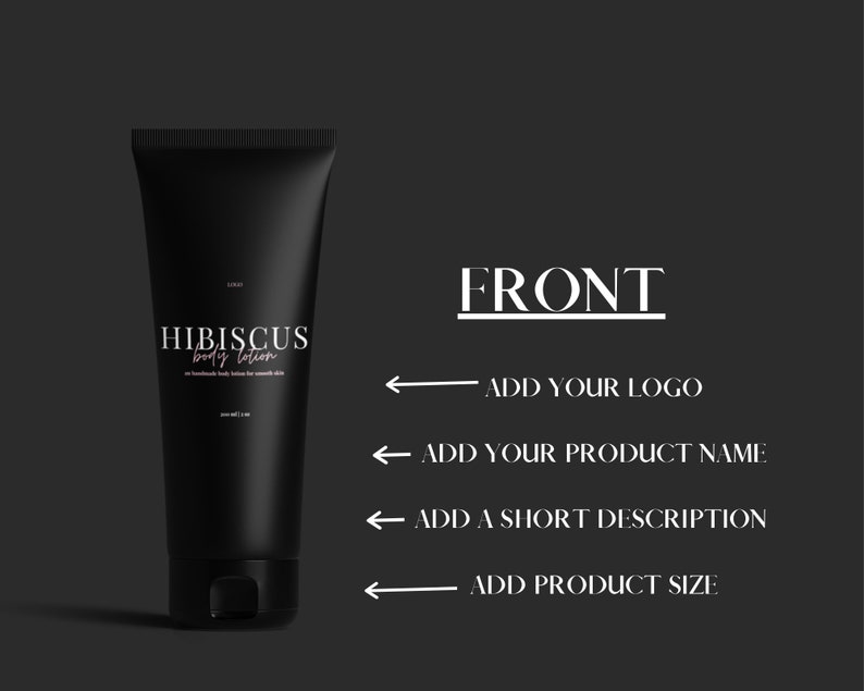 Body Lotion Label, Product Labels,product Label Template Bottle Design ...