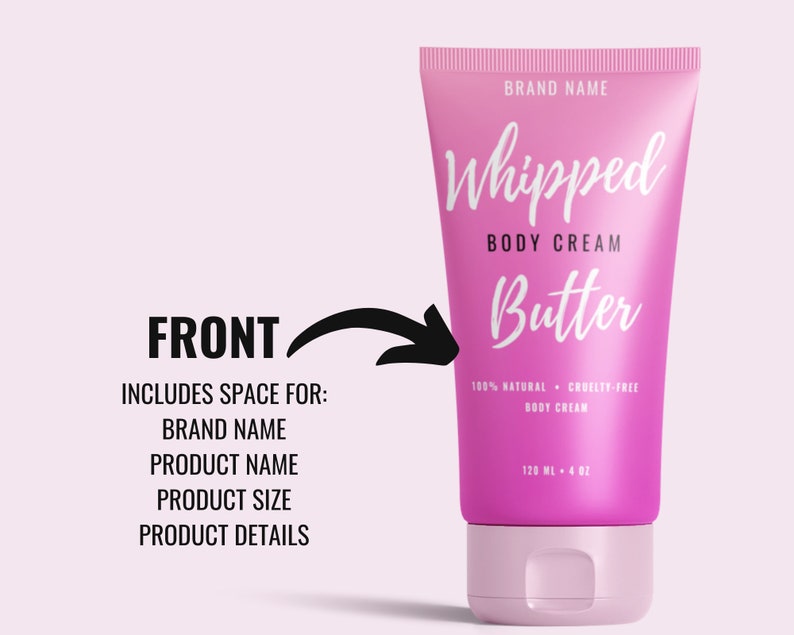 Skincare Label, Body Product Label, Body Lotion Label, Editable Body ...