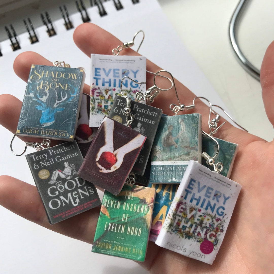 CUSTOM Mini Book Inspired Earrings - Etsy