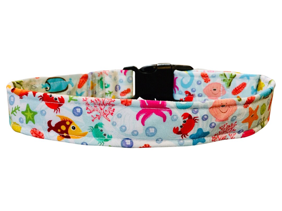Under the Sea, Fish, Tropical, Nautical, Dog Cat Puppy Collar, Dog ...