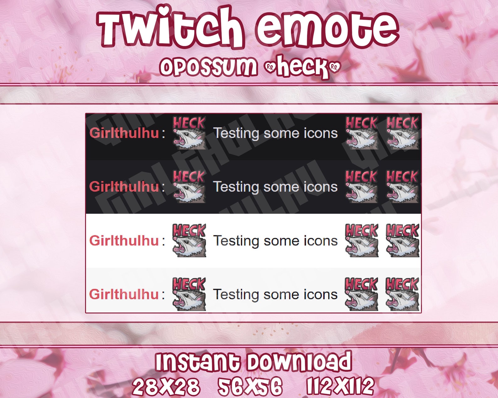 Funny Possum Trash Animal Emote for Twitch, Discord, Youtube - Etsy