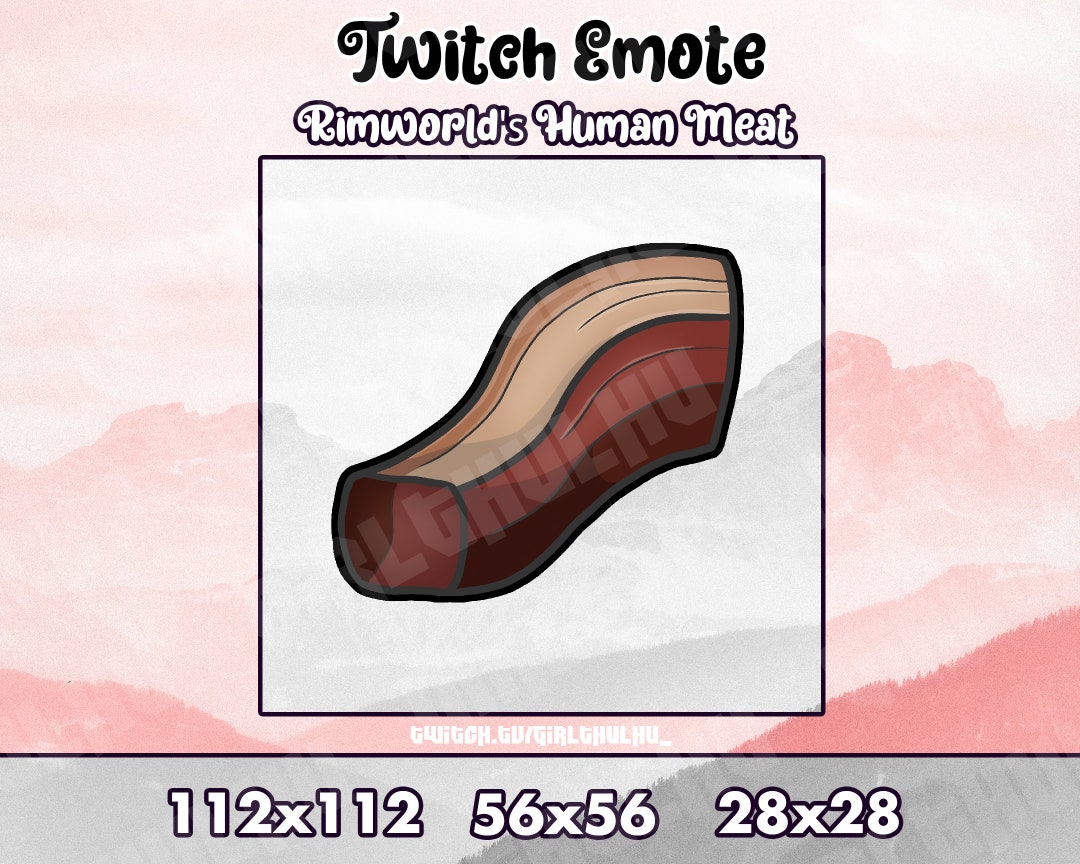 Rimworld Human Meat Emote for Twitch Discord Youtube - Etsy Hong Kong