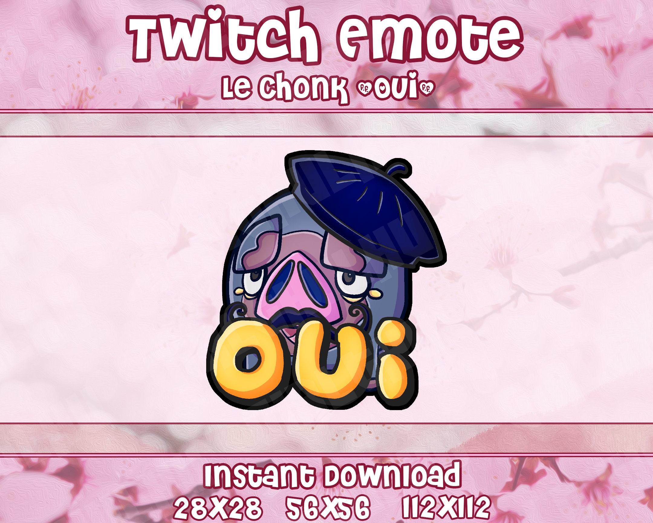 Funny Pokemon Le Chonk Emote for Twitch, Discord, Youtube, Kick Cozy ...