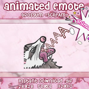 ANIMATED Funny Possum Trash Animal Emote for Twitch, Discord, Youtube ...