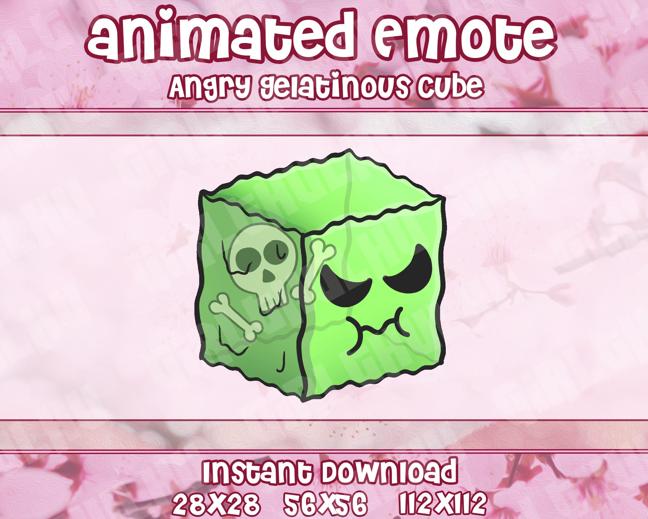 ANIMATED D&D Angry Gelatinous Cube Emote for Twitch, Discord, Youtube ...