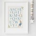 Peter Rabbit Beatrix Potter Personalised Alphabet Baby Name Nursery ...