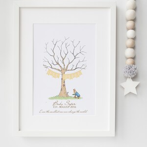 Fingerprint Tree Peter Rabbit Beatrix Potter Personalised Baby - Etsy