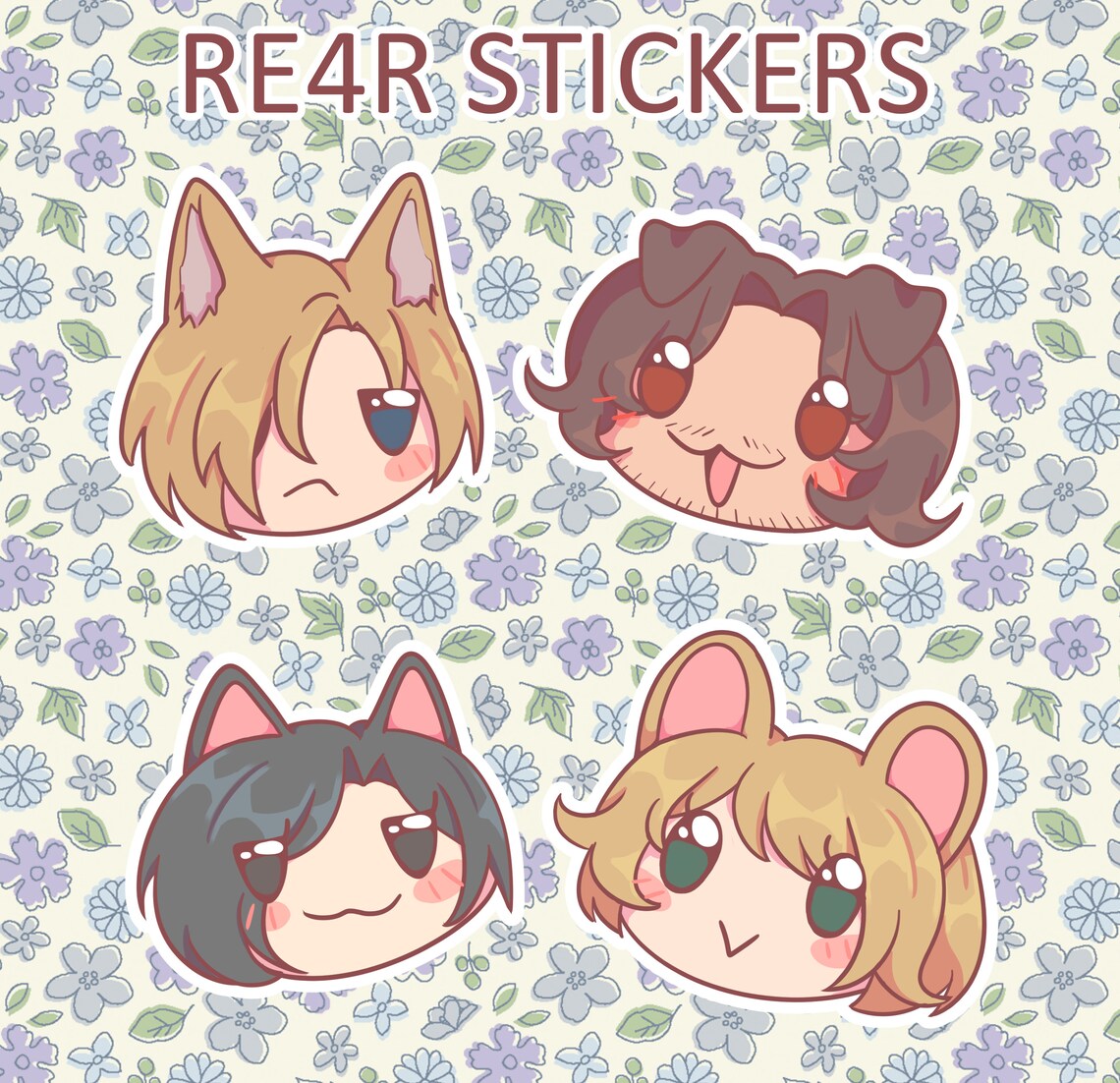 RE4R STICKERS luis Sera , Leon Kennedy, Ashley , Ada Wong - Etsy