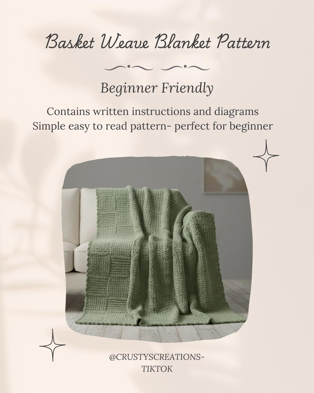 Basket Weave Blanket (digital Pattern) - Etsy