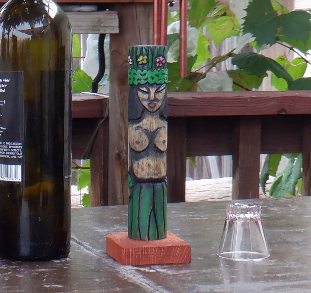 Mini Hula Wahine Tiki Kit: Original Wood Carving - Etsy